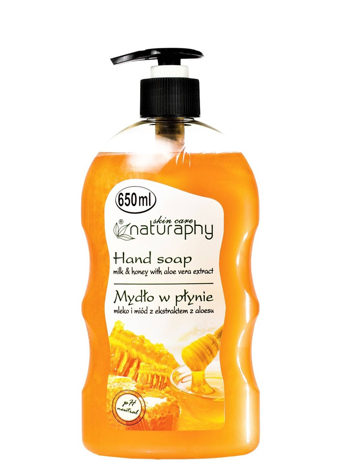 Mydło do rąk w płynie mleko i miód z ekstraktem z aloesu 650 ml ...
