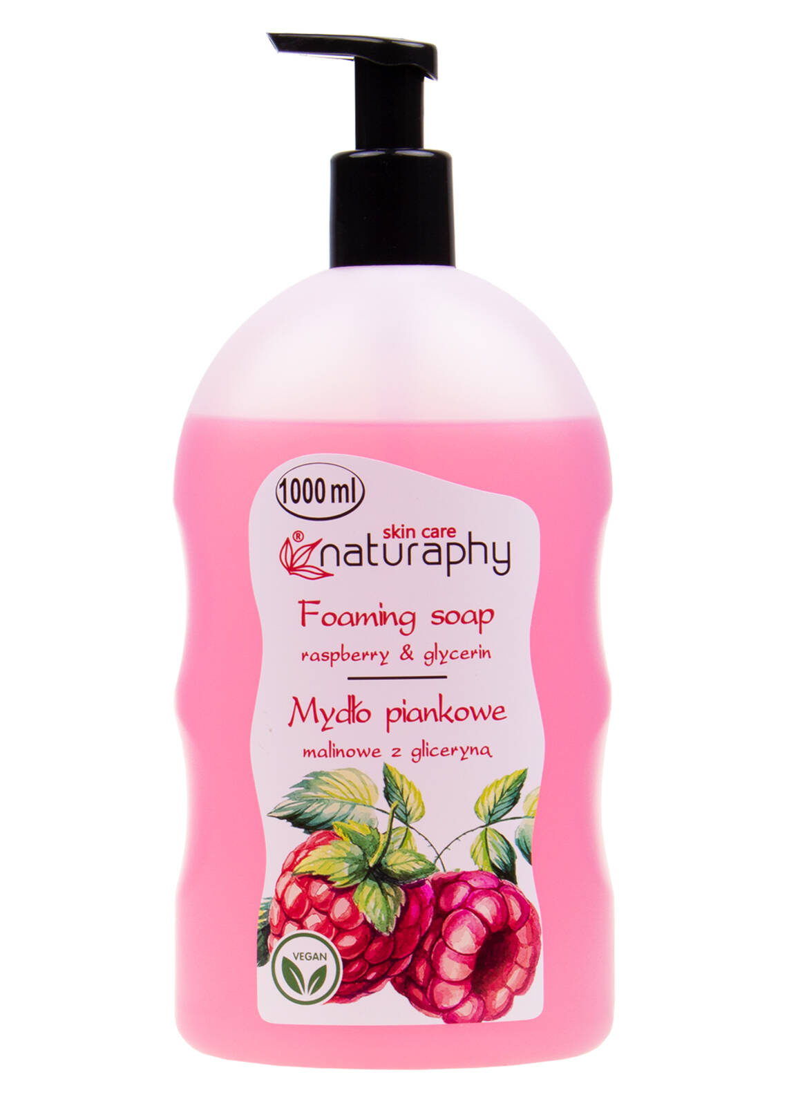 Mydło piankowe do rąk o zapachu malinowym 1L | Kosmetyki Naturaphy \ Do ...